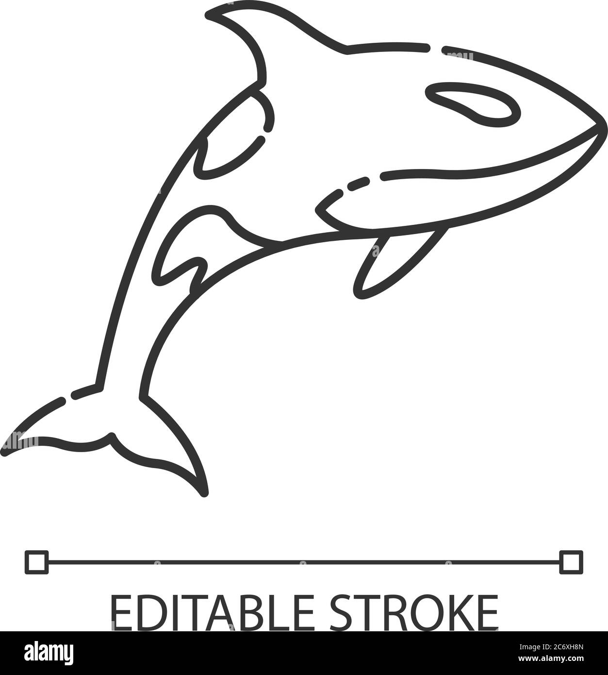 Pixel orca Stock Vector Images - Alamy