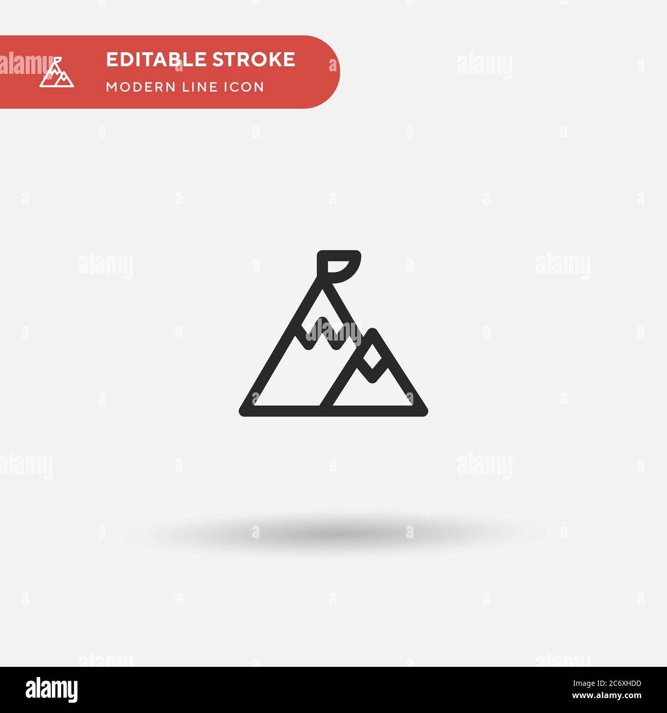 Goal Simple vector icon. Illustration symbol design template for web ...