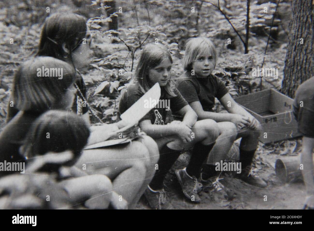 Fine 70s vintage black and white lifestyle photography of girls ...