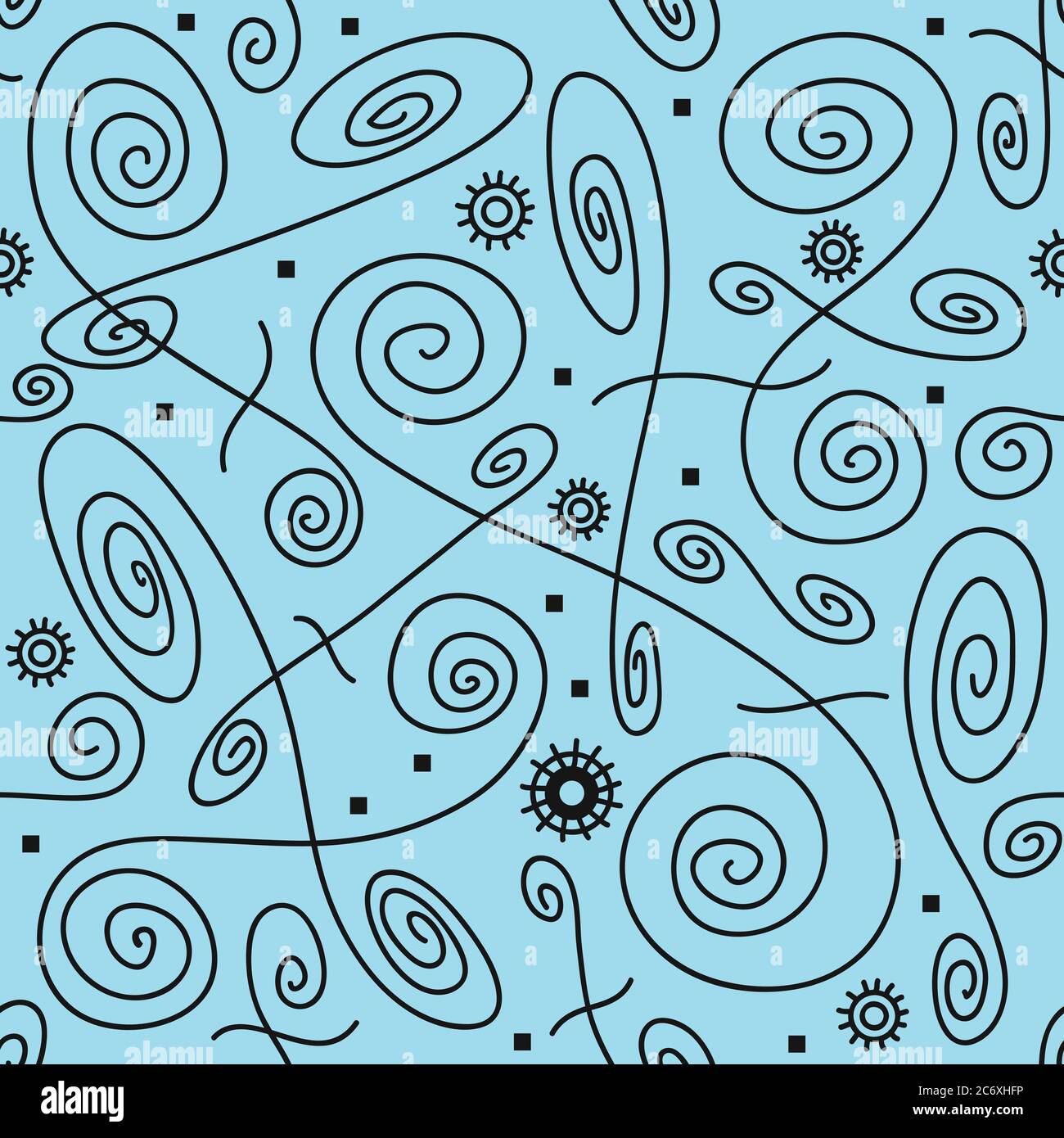 Pattern with swirls Stock Vector Image & Art - Alamy