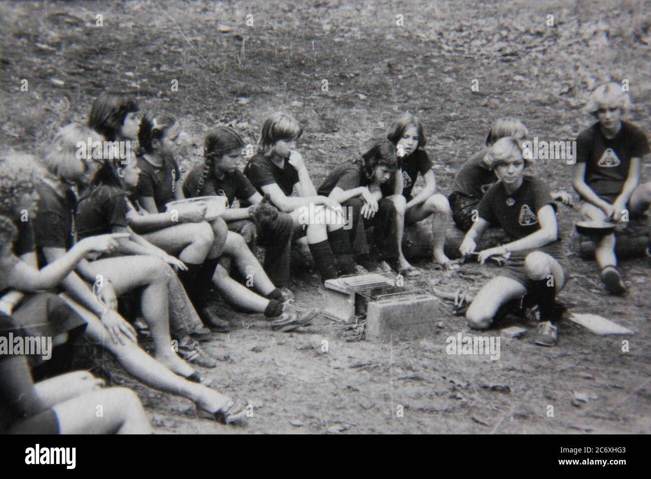 Fine 70s vintage black and white lifestyle photography of girls ...