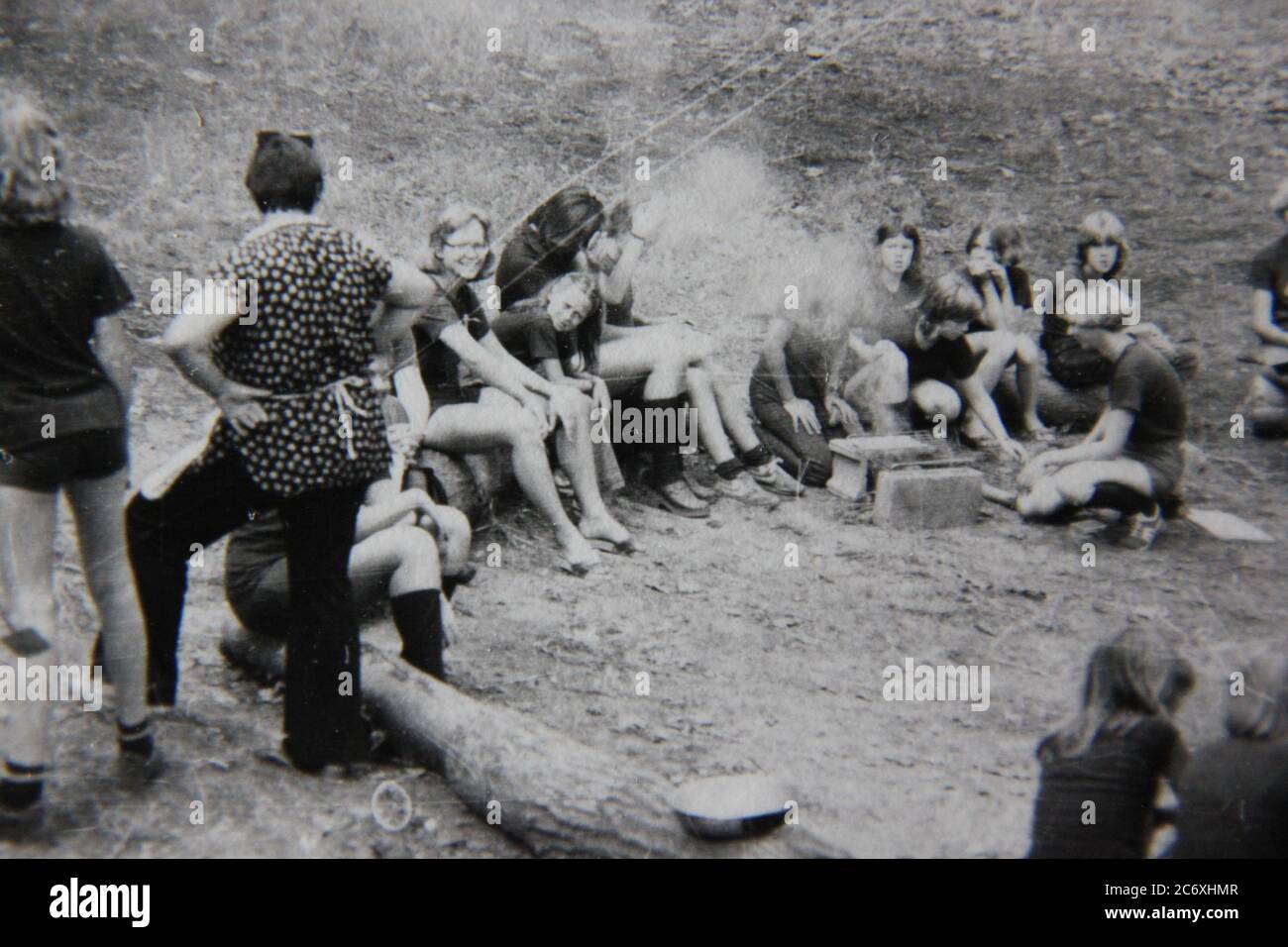 Fine 70s vintage black and white lifestyle photography of girls ...