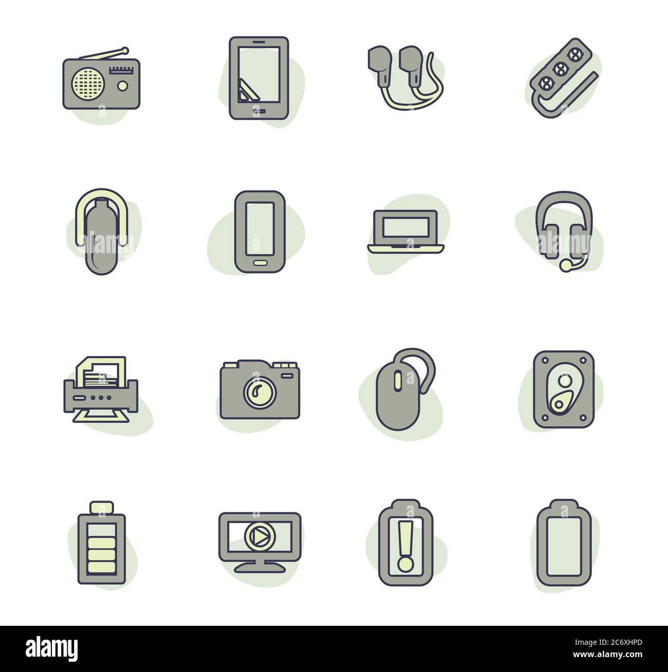 Devices icons set Stock Vector Image & Art - Alamy