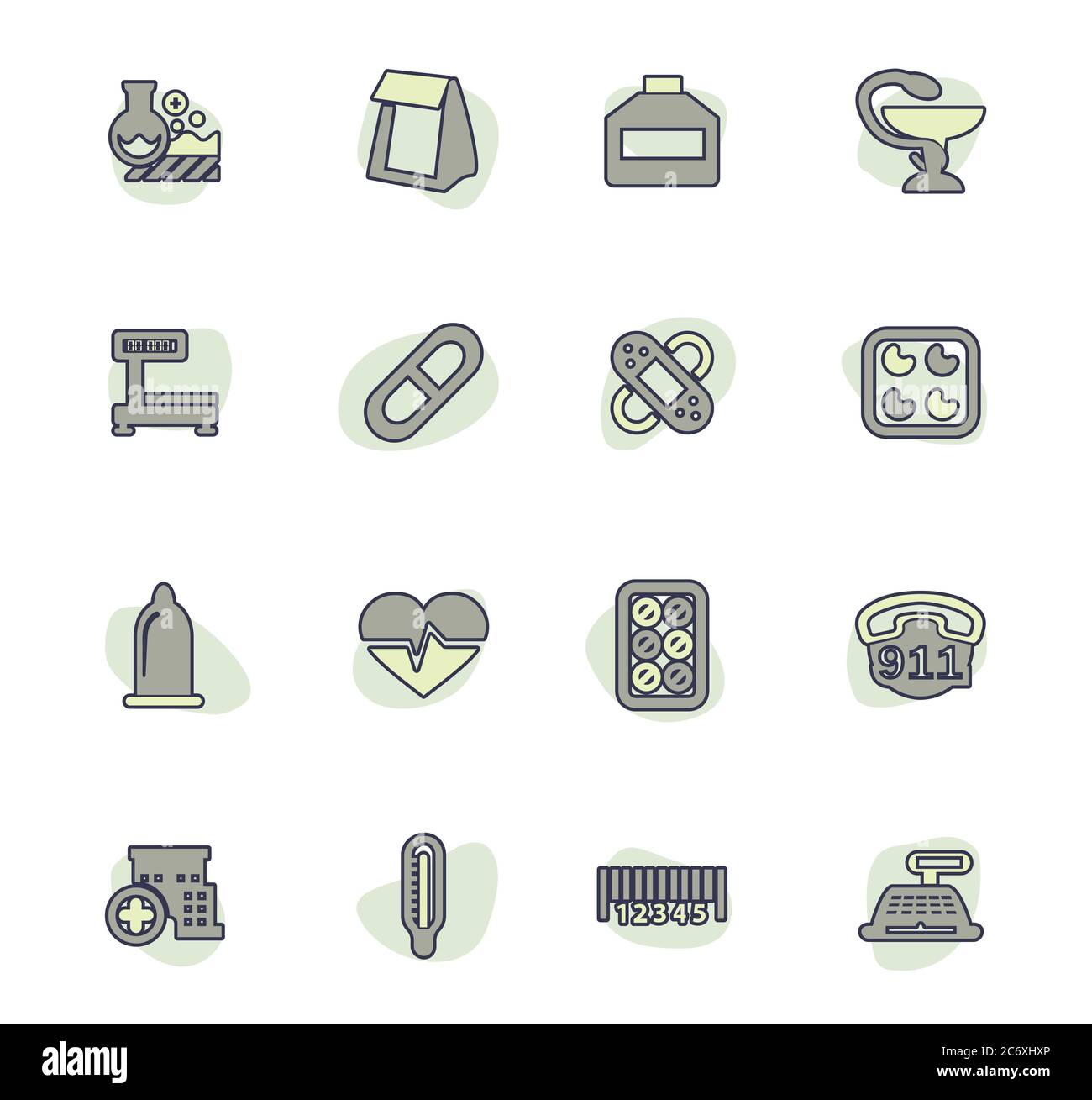 Drug store icons set Stock Vector Image & Art - Alamy