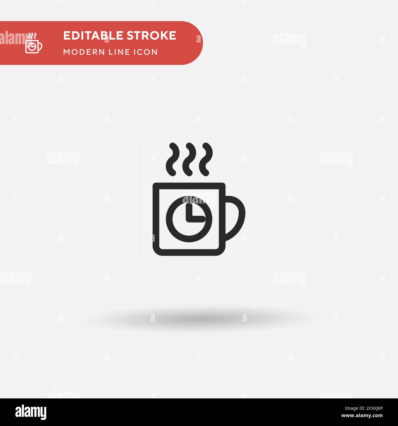 Coffee Break Simple vector icon. Illustration symbol design template ...