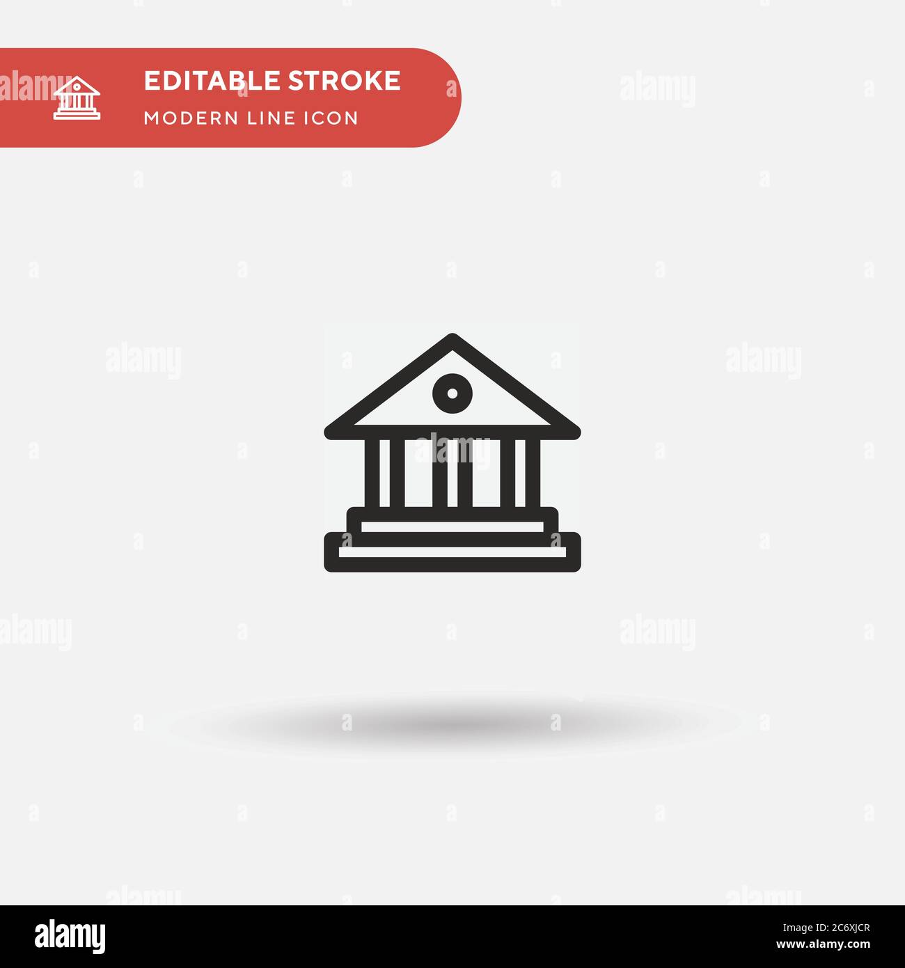 Museum Simple vector icon. Illustration symbol design template for web ...