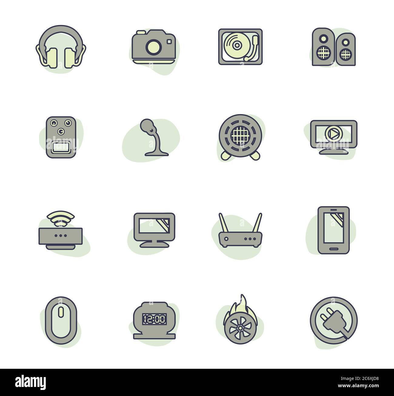 Devices icons set Stock Vector Image & Art - Alamy