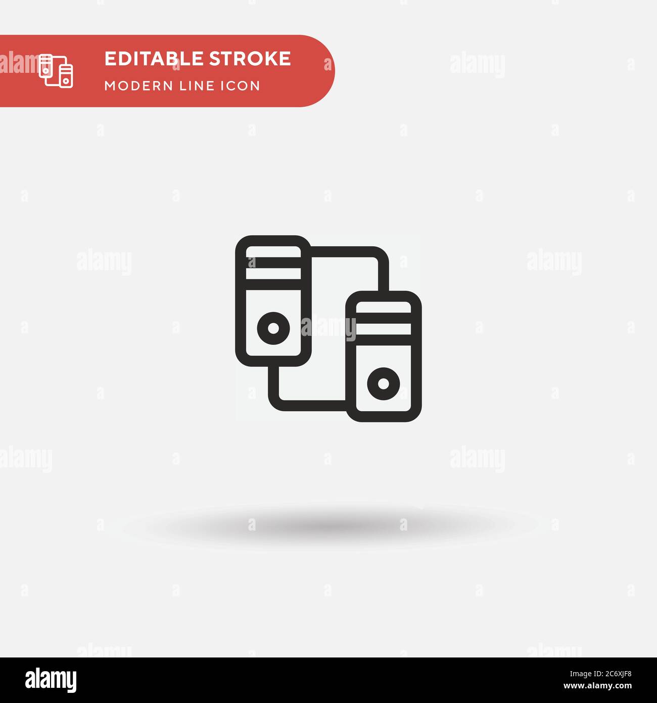 Network database icons simple Stock Vector Images - Alamy