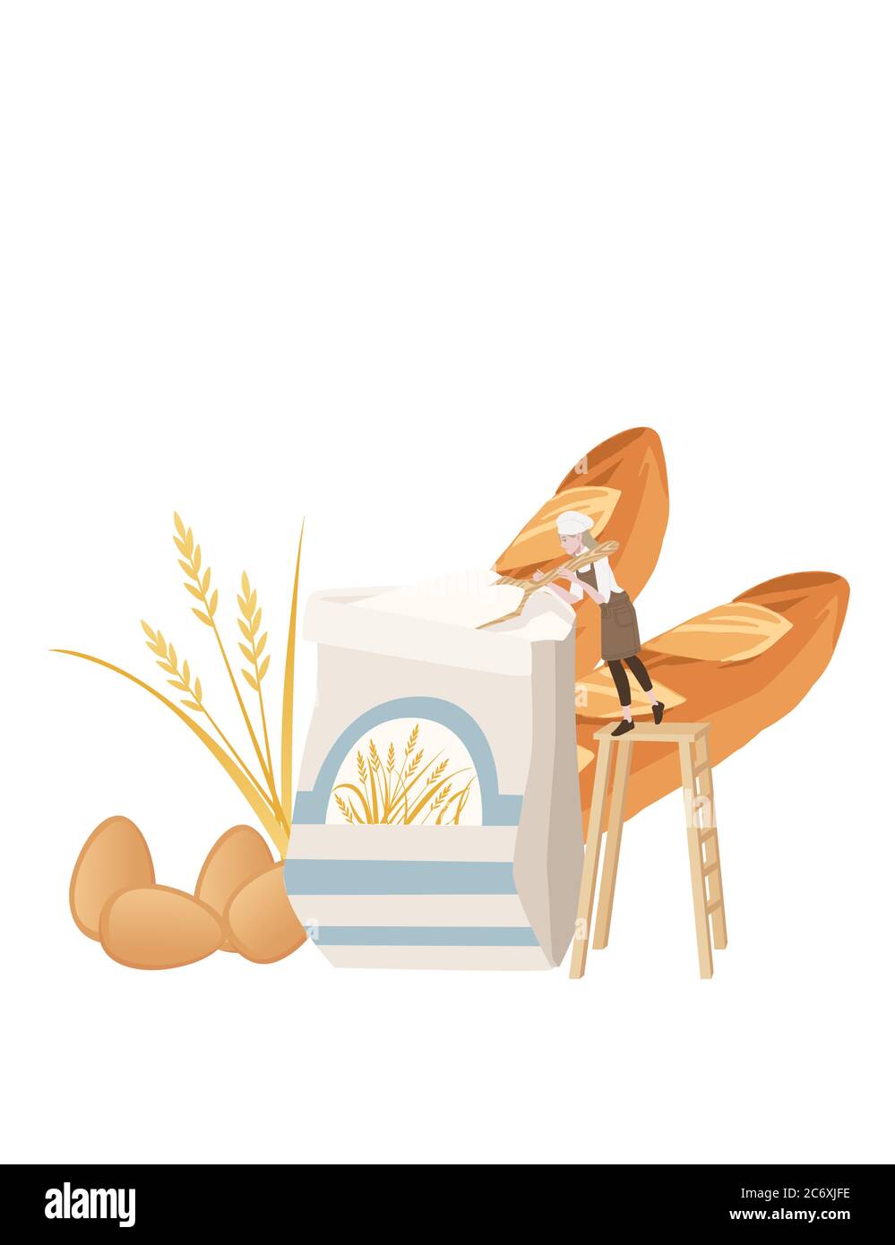 Bakery manufacturer male and female chef cooking professional bakery ...