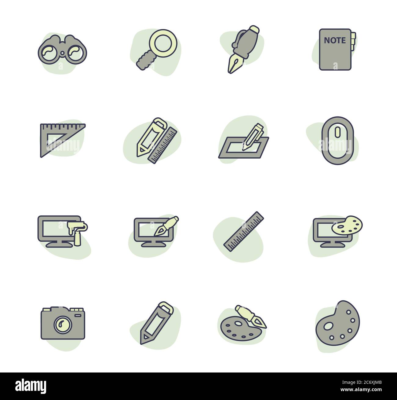 Design icons set Stock Vector Image & Art - Alamy