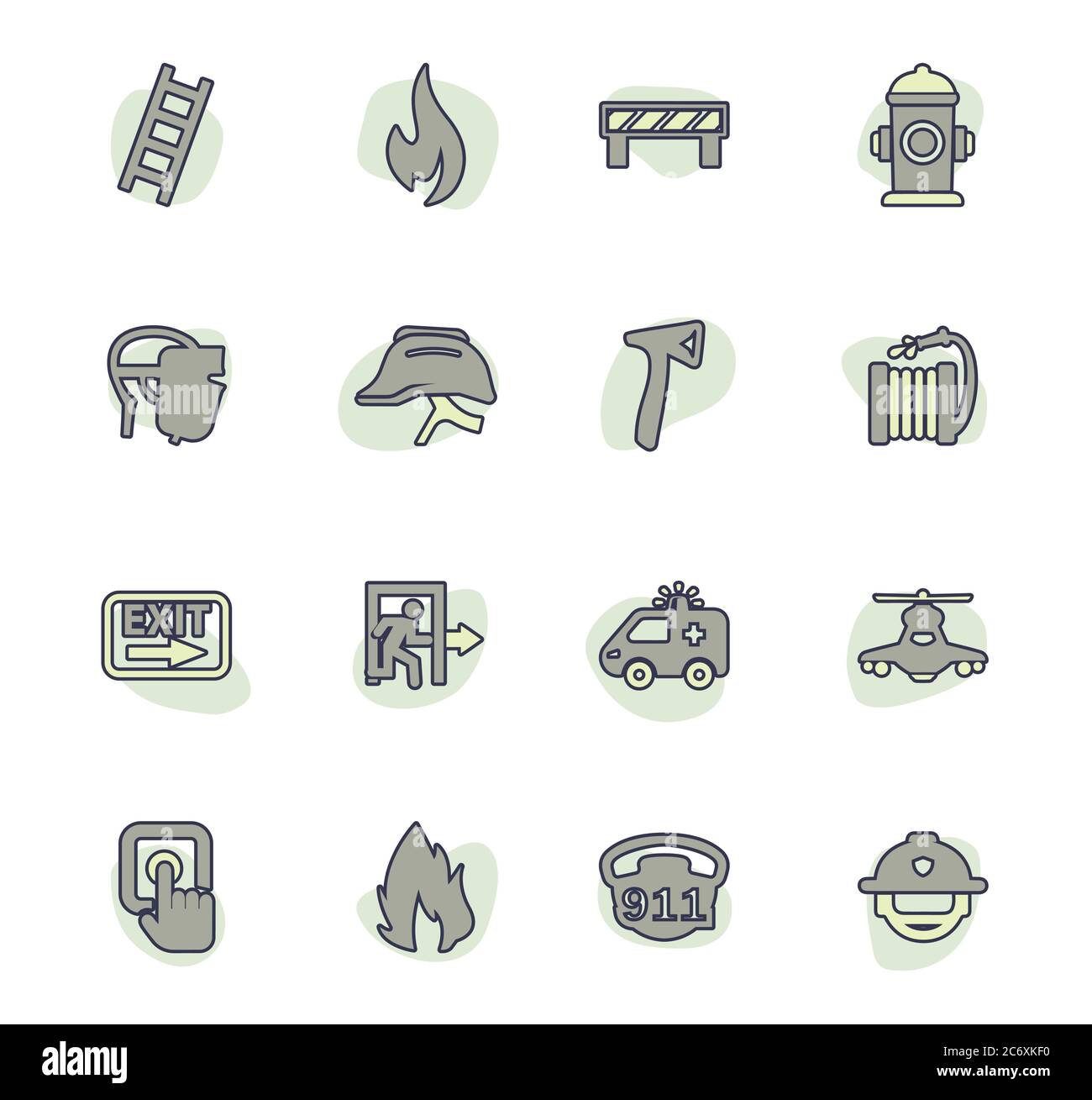 Emergency icons set Stock Vector Image & Art - Alamy