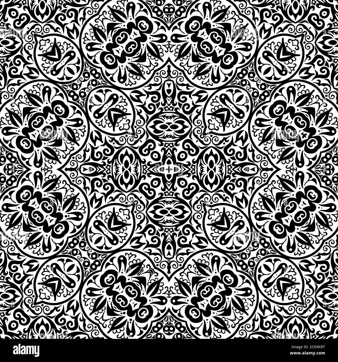 Vector ethnic hand drawn ornamental background Stock Vector Image & Art ...