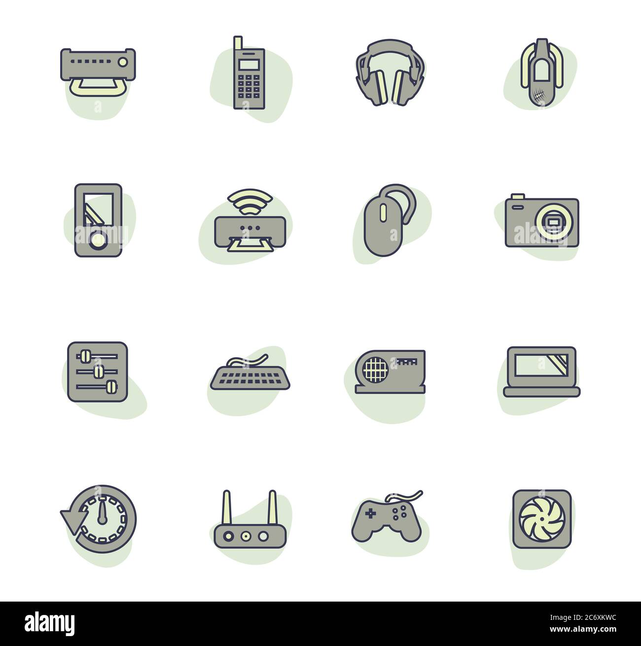 Devices icons set Stock Vector Image & Art - Alamy