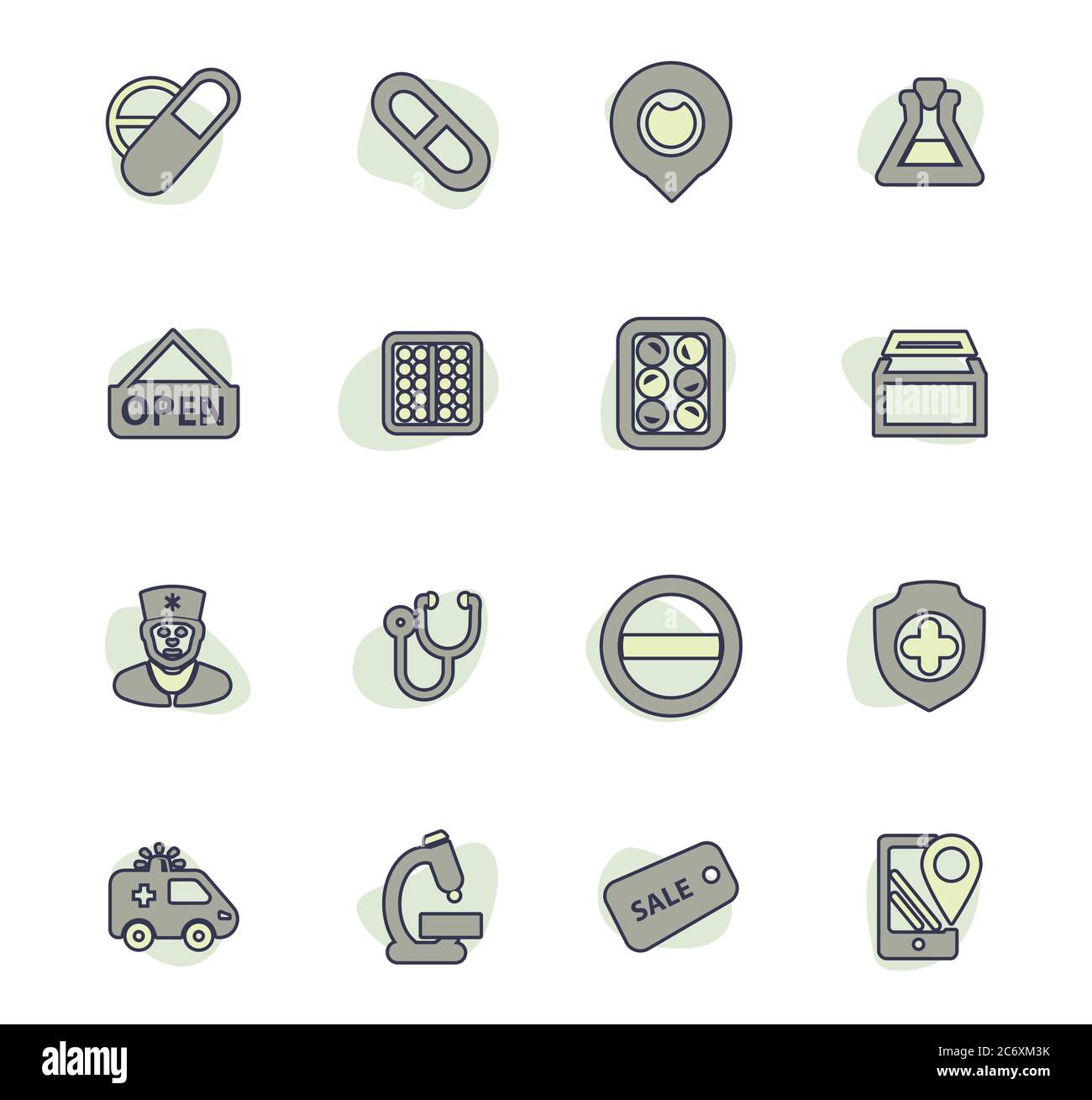 Modern apothecary store Stock Vector Images - Alamy