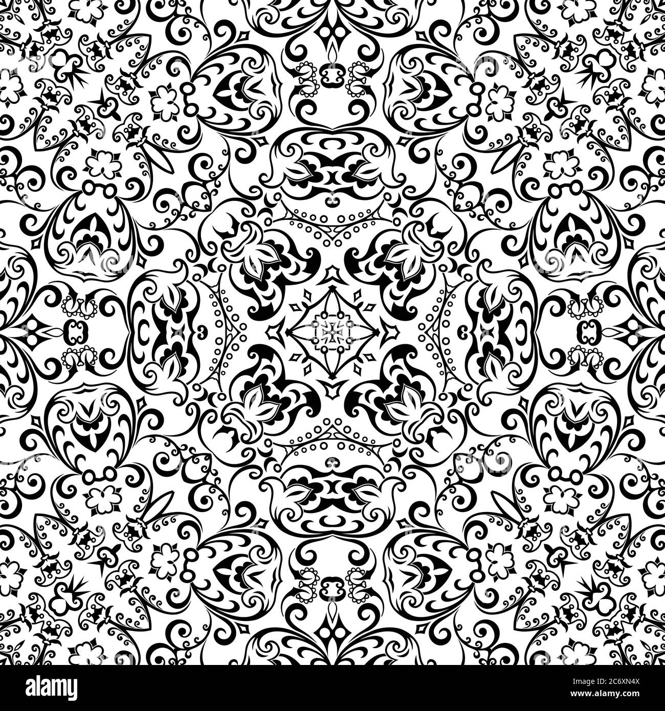Vector ethnic hand drawn ornamental background Stock Vector Image & Art ...