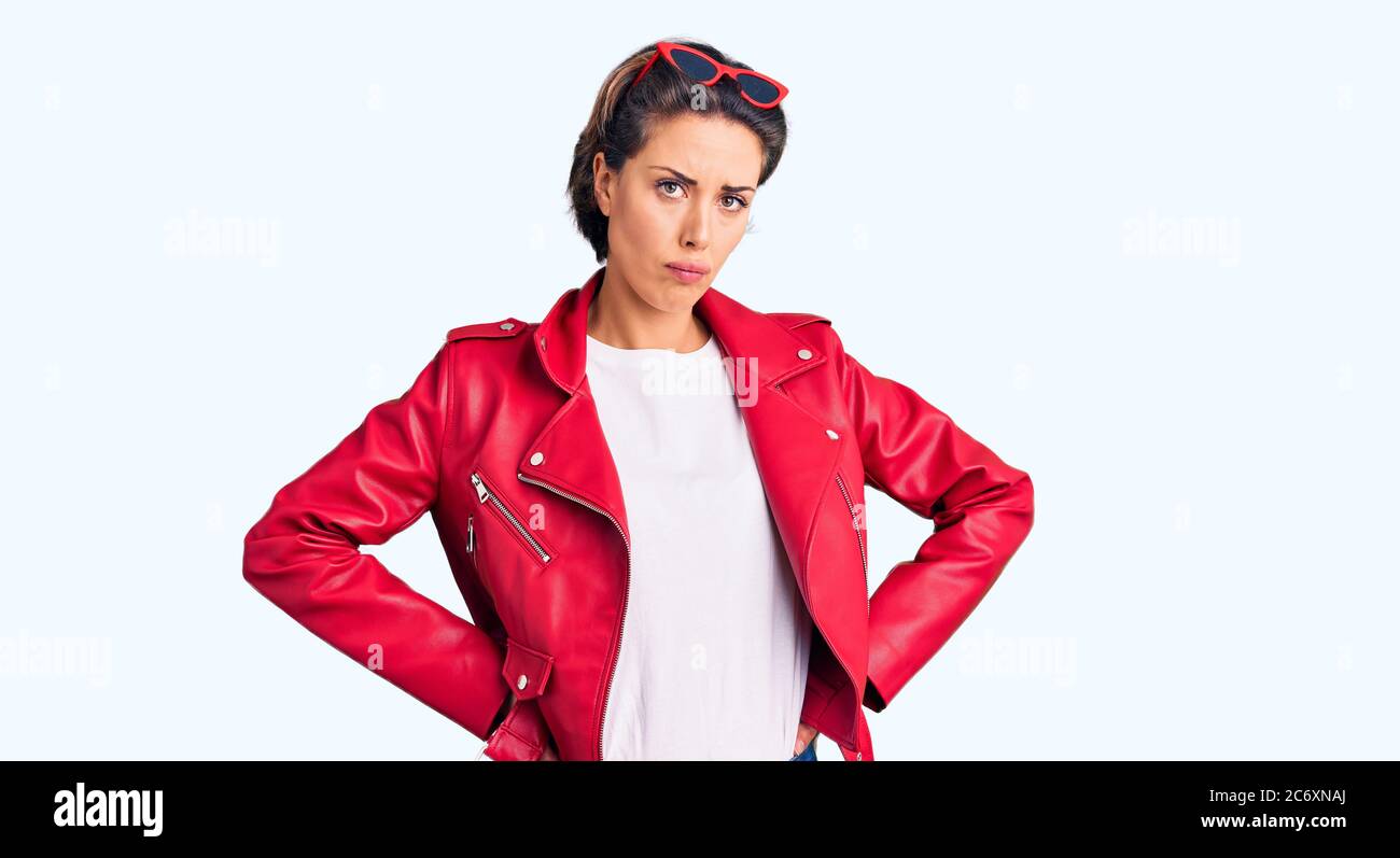 Distress leather jacket hi-res stock photography and images - Alamy