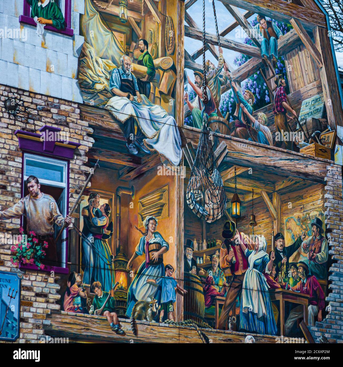 Quebec city colonial period hi-res stock photography and images - Alamy