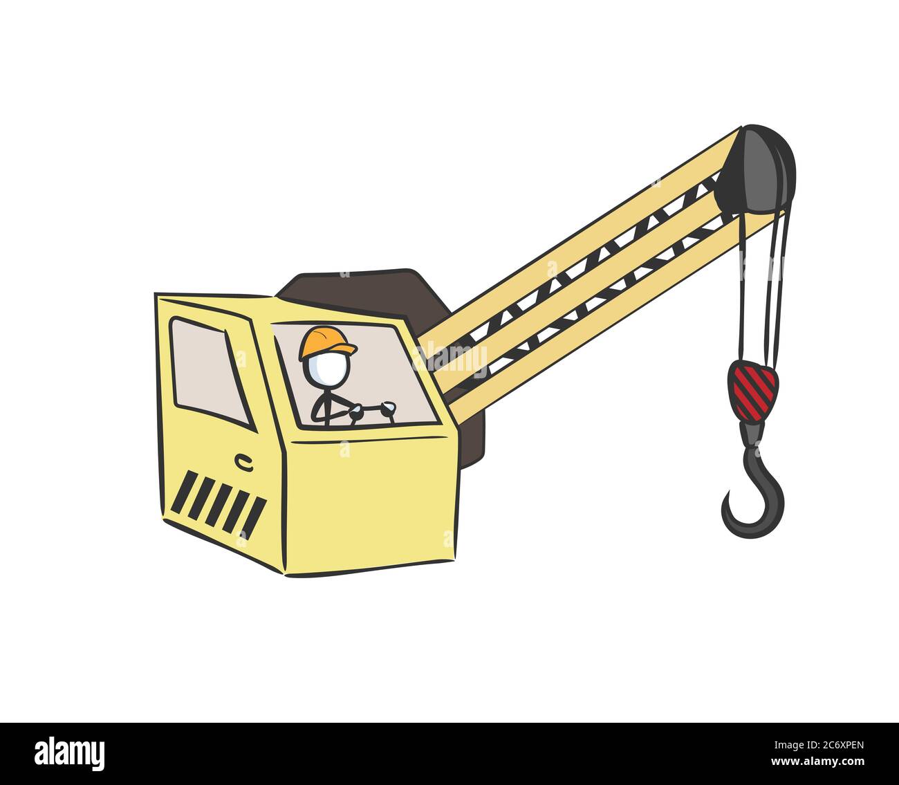 Crane Operator Cartoon