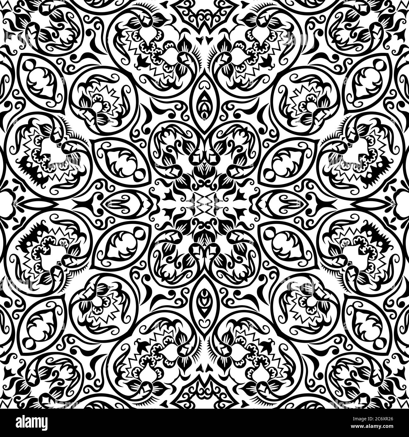 Vector ethnic hand drawn ornamental background Stock Vector Image & Art ...