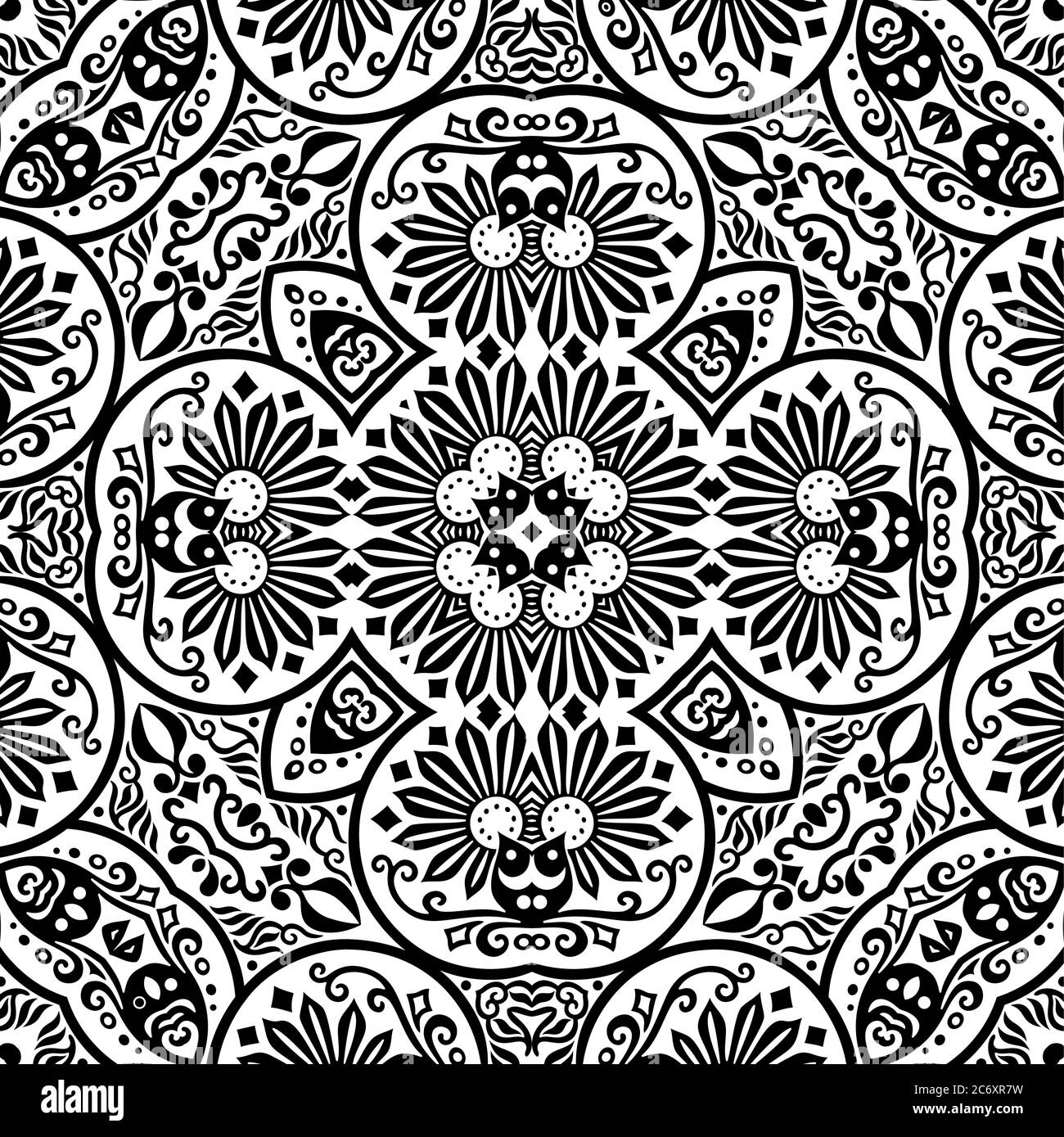 Vector ethnic hand drawn ornamental background Stock Vector Image & Art ...