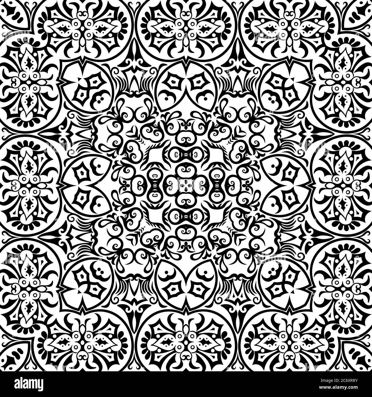 Vector ethnic hand drawn ornamental background Stock Vector Image & Art ...