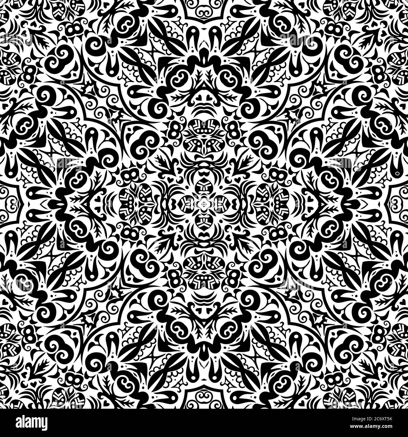 Vector ethnic hand drawn ornamental background Stock Vector Image & Art ...