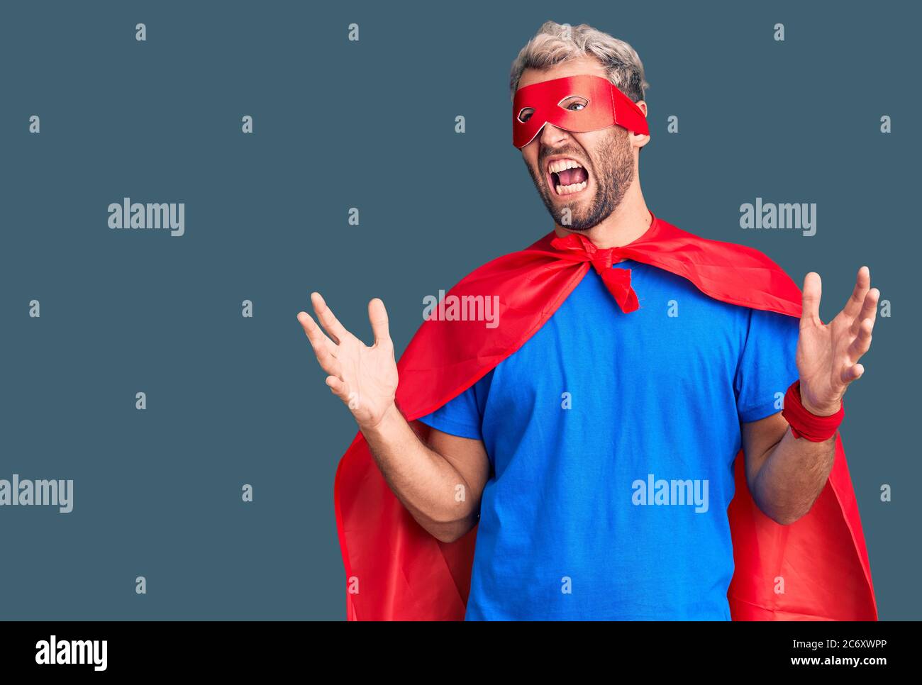 Face super hero comic angry hi-res stock photography and images - Alamy