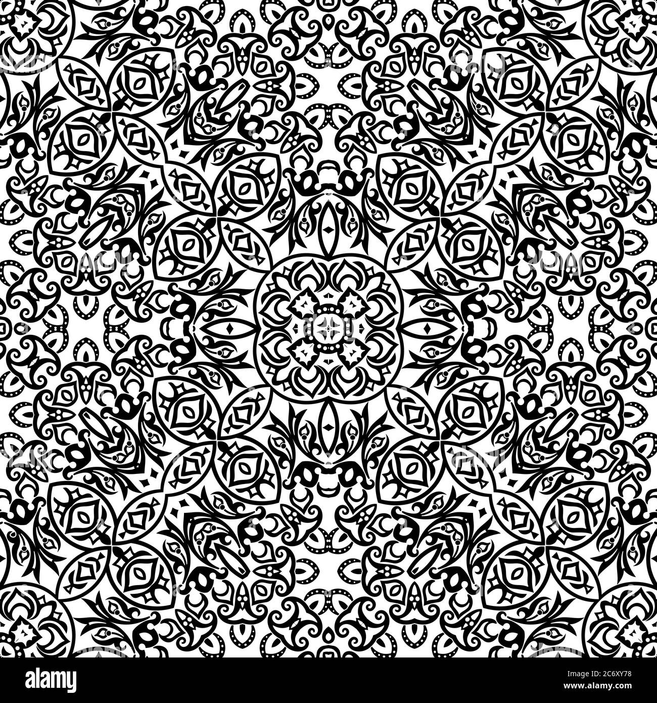 Vector ethnic hand drawn ornamental background Stock Vector Image & Art ...