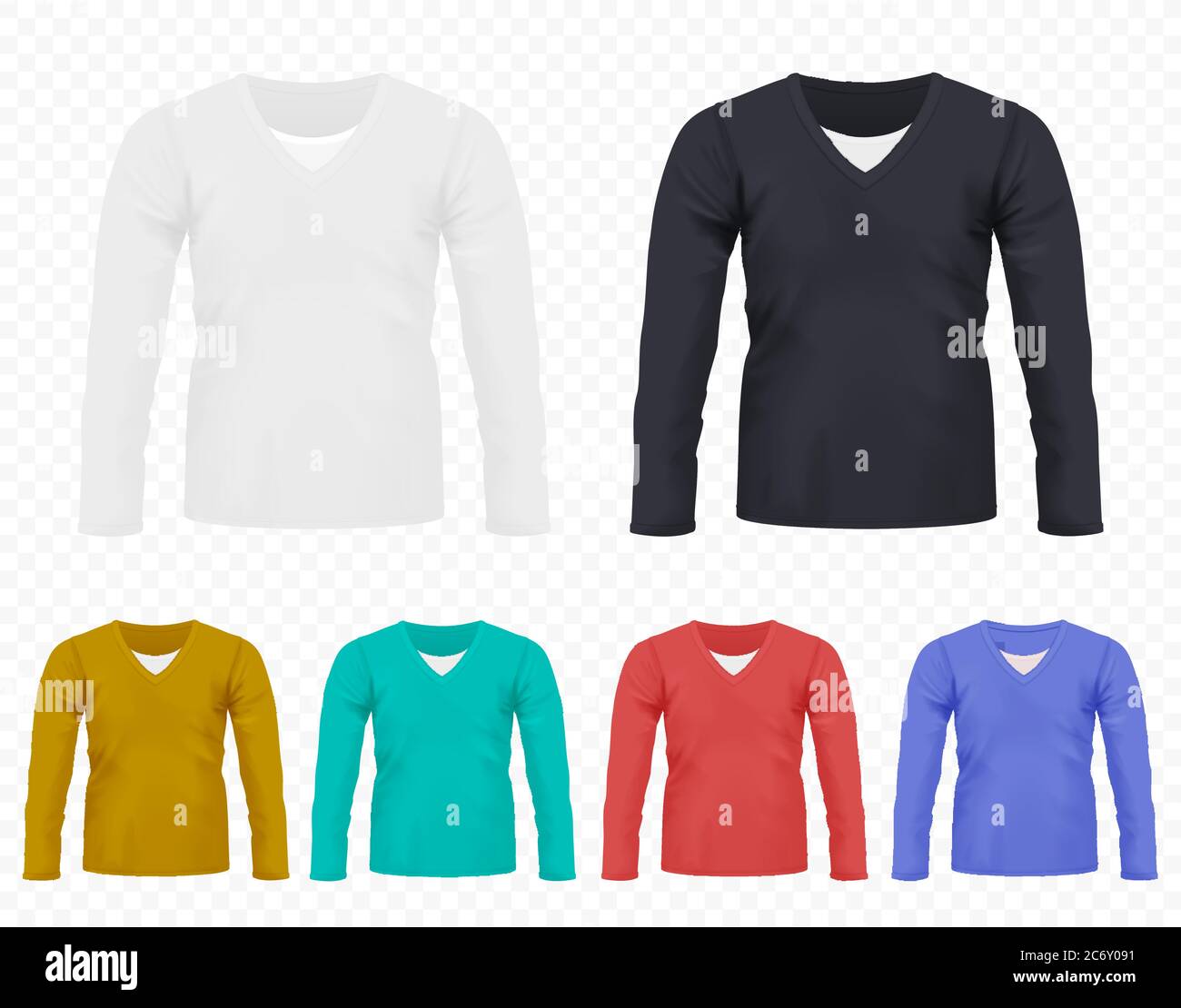 Full sleeves t shirt Stock Vector Images - Alamy