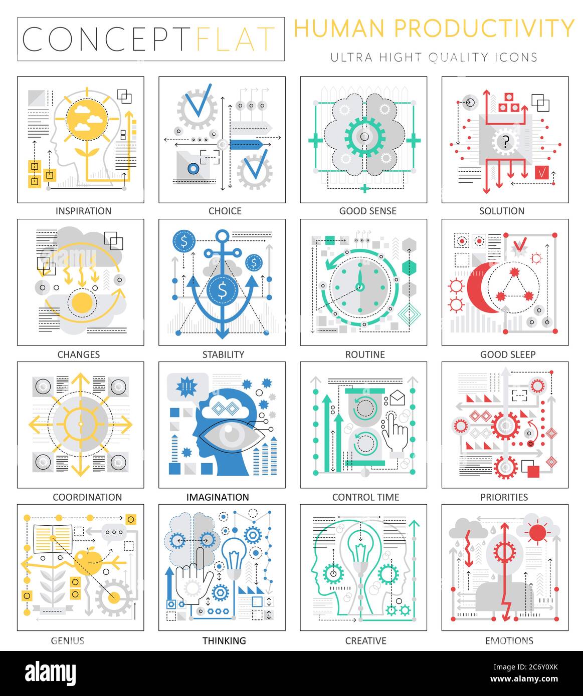 Team productivity icon line Stock Vector Images - Alamy