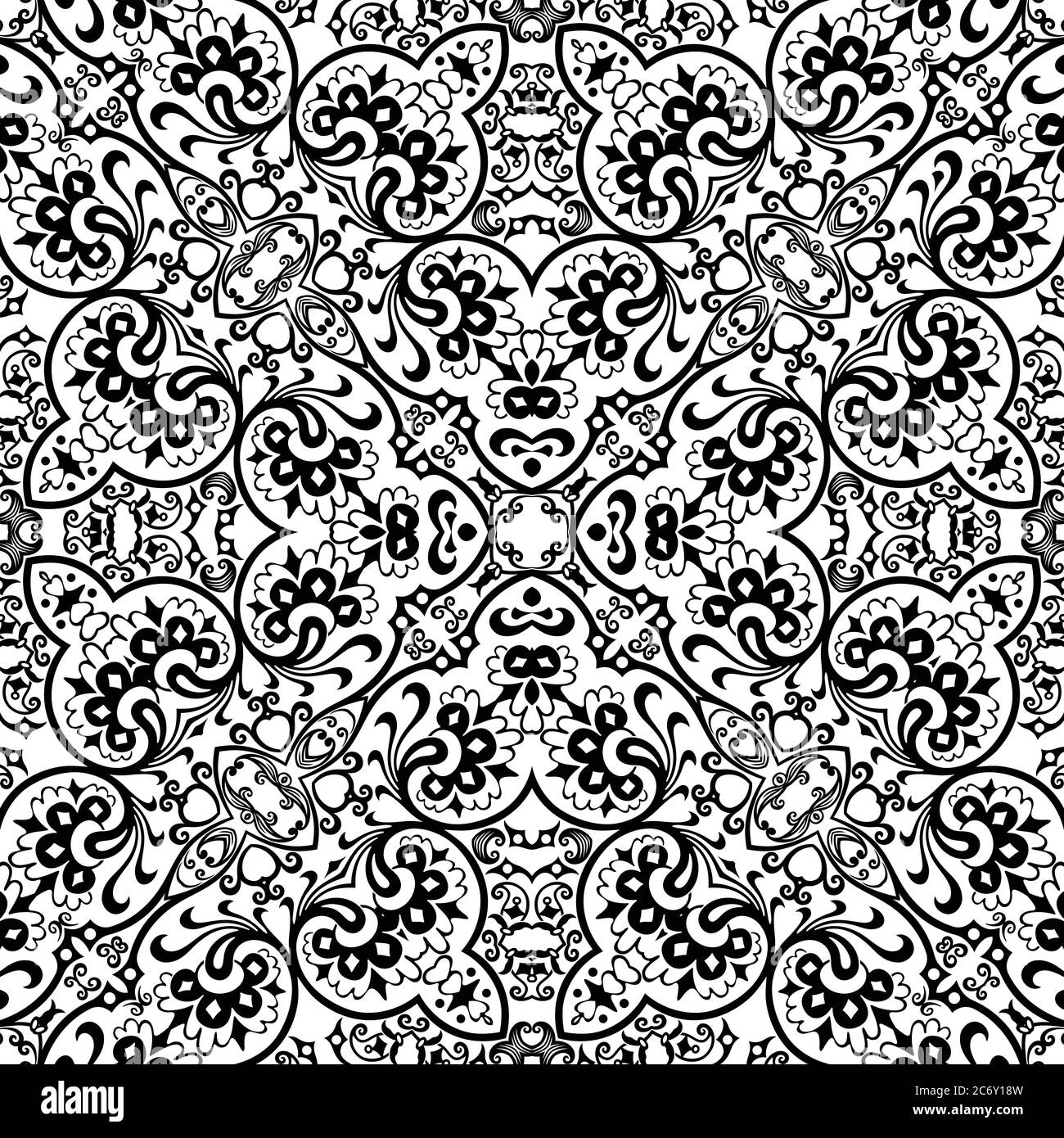 Vector ethnic hand drawn ornamental background Stock Vector Image & Art ...