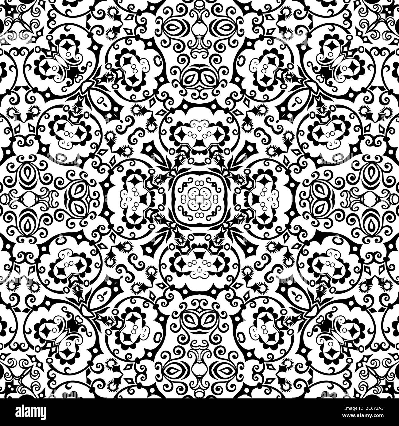 Vector ethnic hand drawn ornamental background Stock Vector Image & Art ...