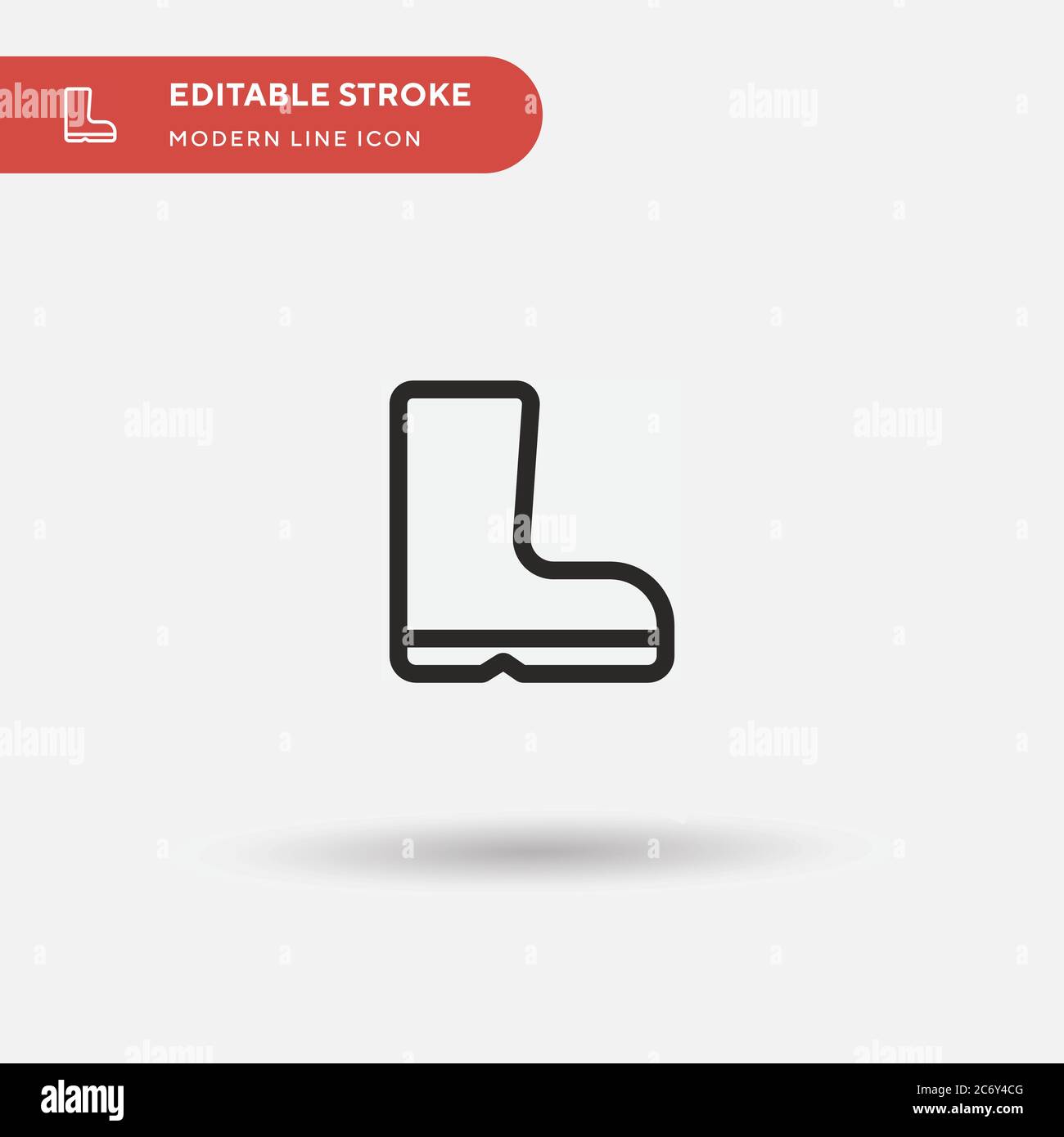 Boot Simple vector icon. Illustration symbol design template for web ...