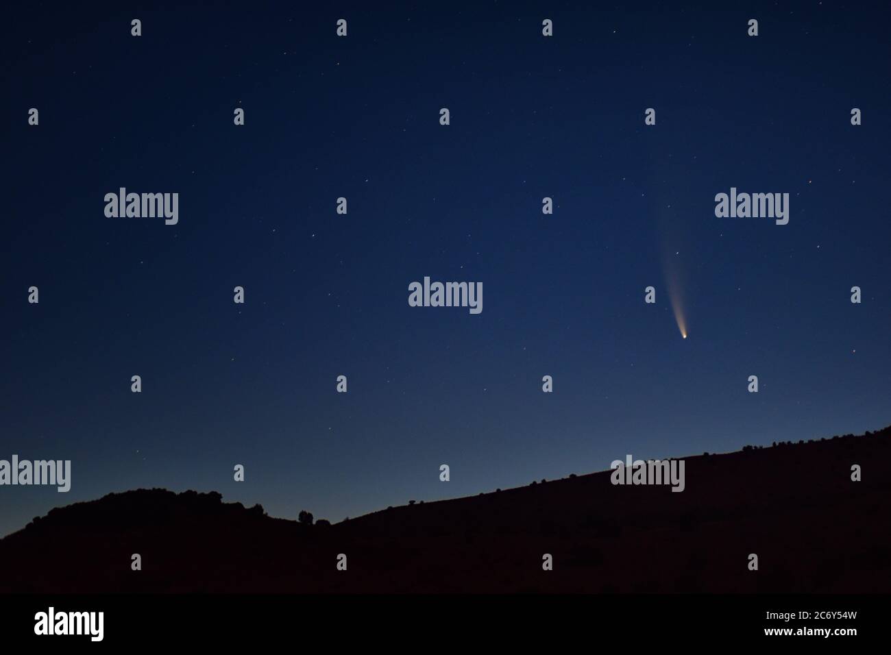 NEOWISE Comet technically known as C/2020 F3, rising on the Horizon in ...