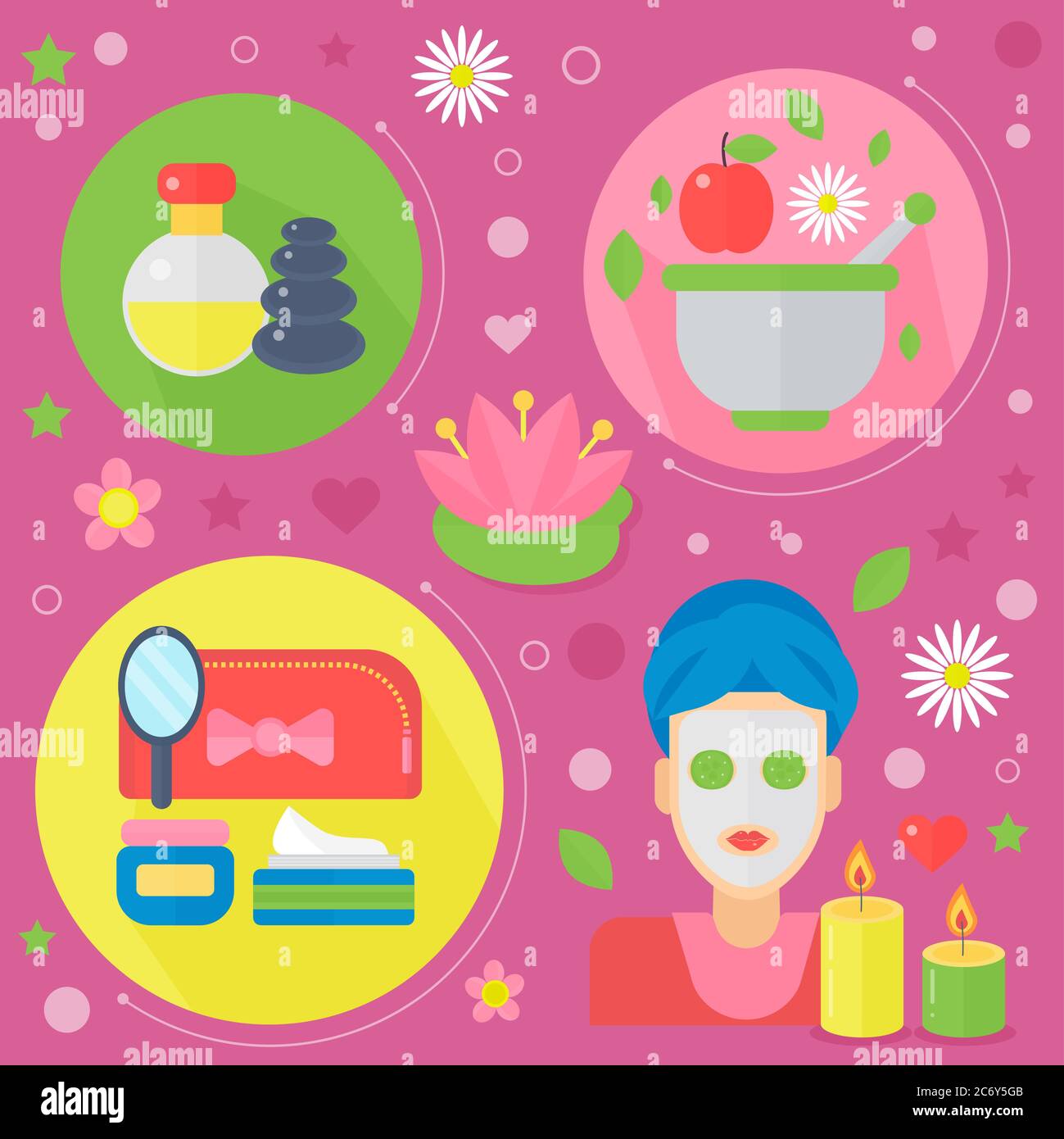 Modern flat design beauty and shopping concept icons. Icons for beauty ...