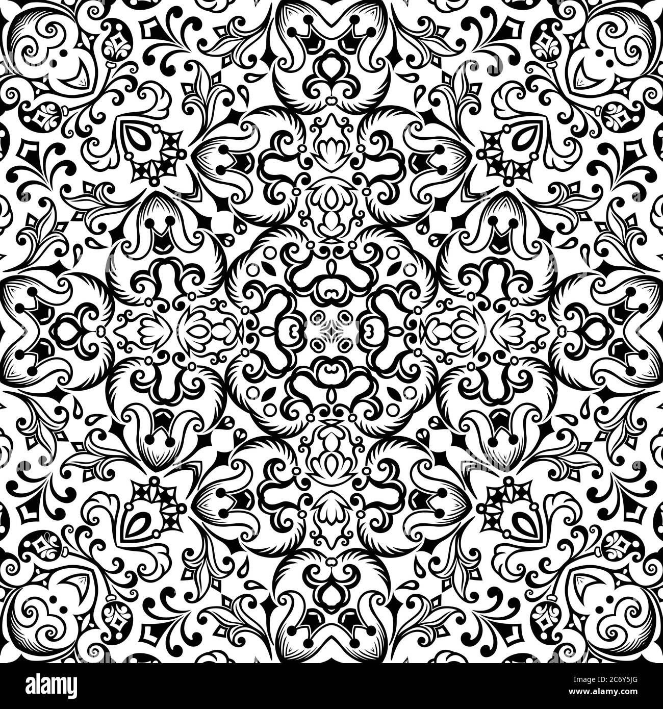 Vector ethnic hand drawn ornamental background Stock Vector Image & Art ...