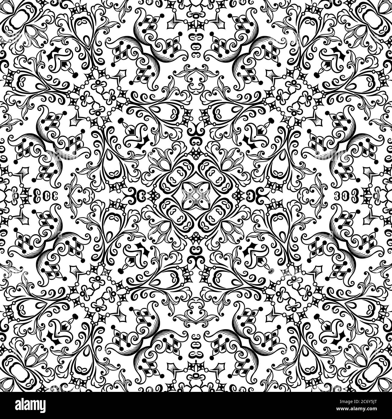 Vector ethnic hand drawn ornamental background Stock Vector Image & Art ...