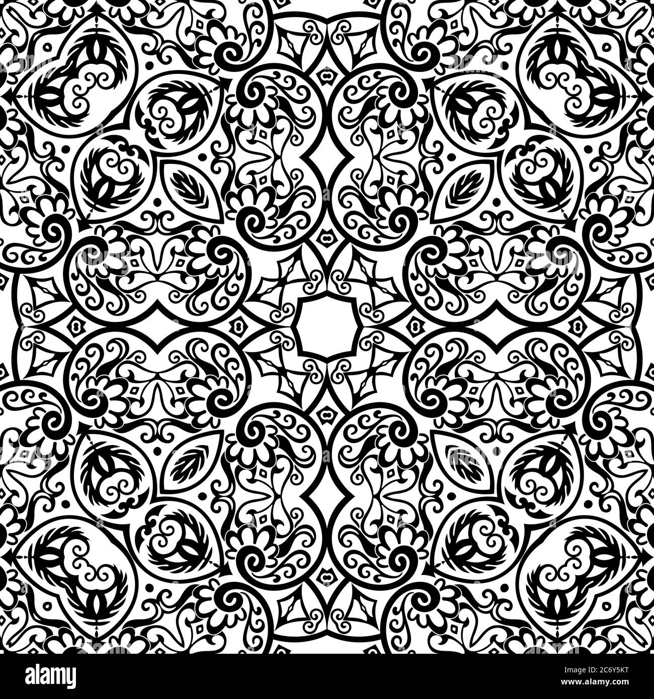 Vector ethnic hand drawn ornamental background Stock Vector Image & Art ...