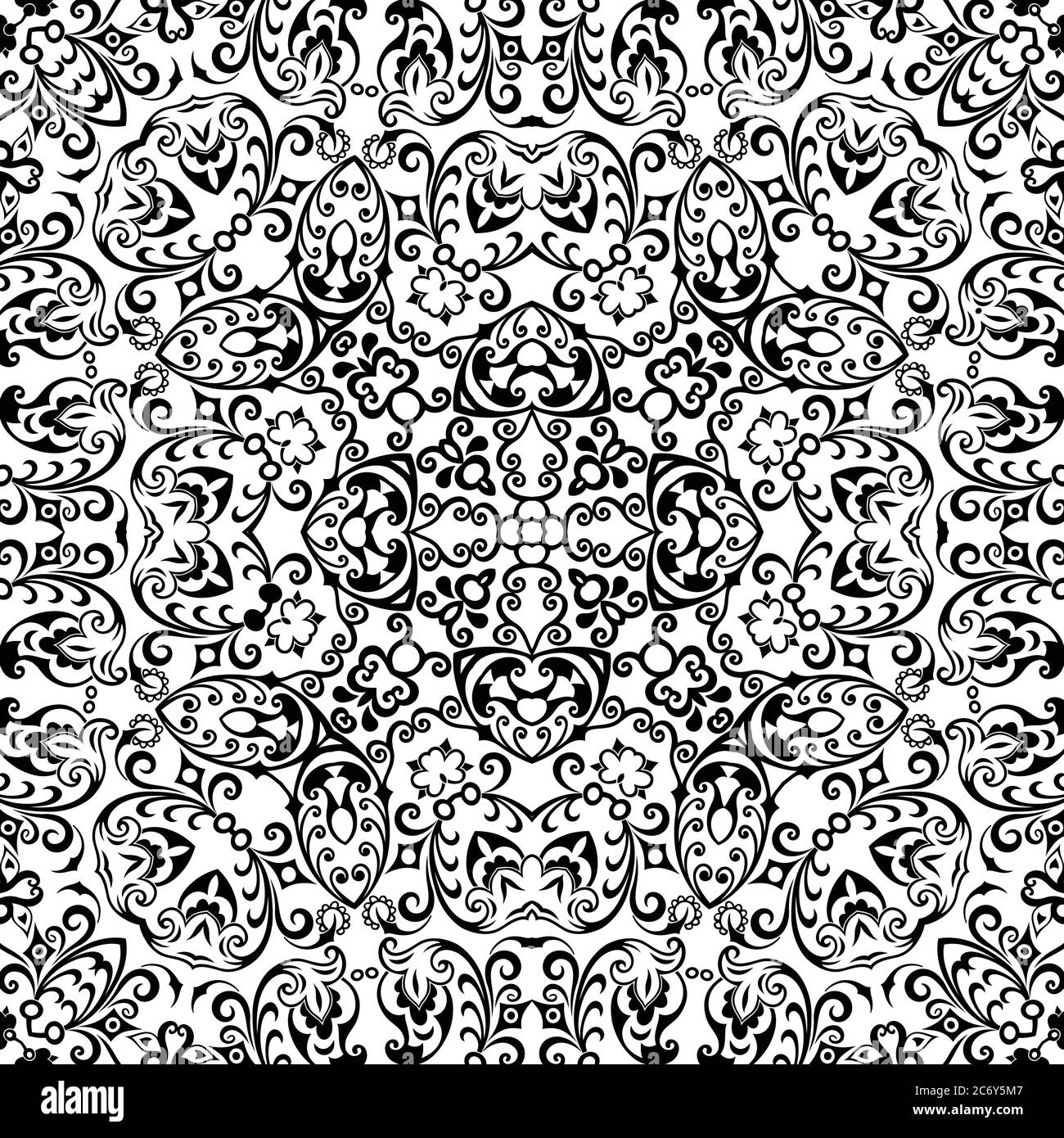 Vector ethnic hand drawn ornamental background Stock Vector Image & Art ...