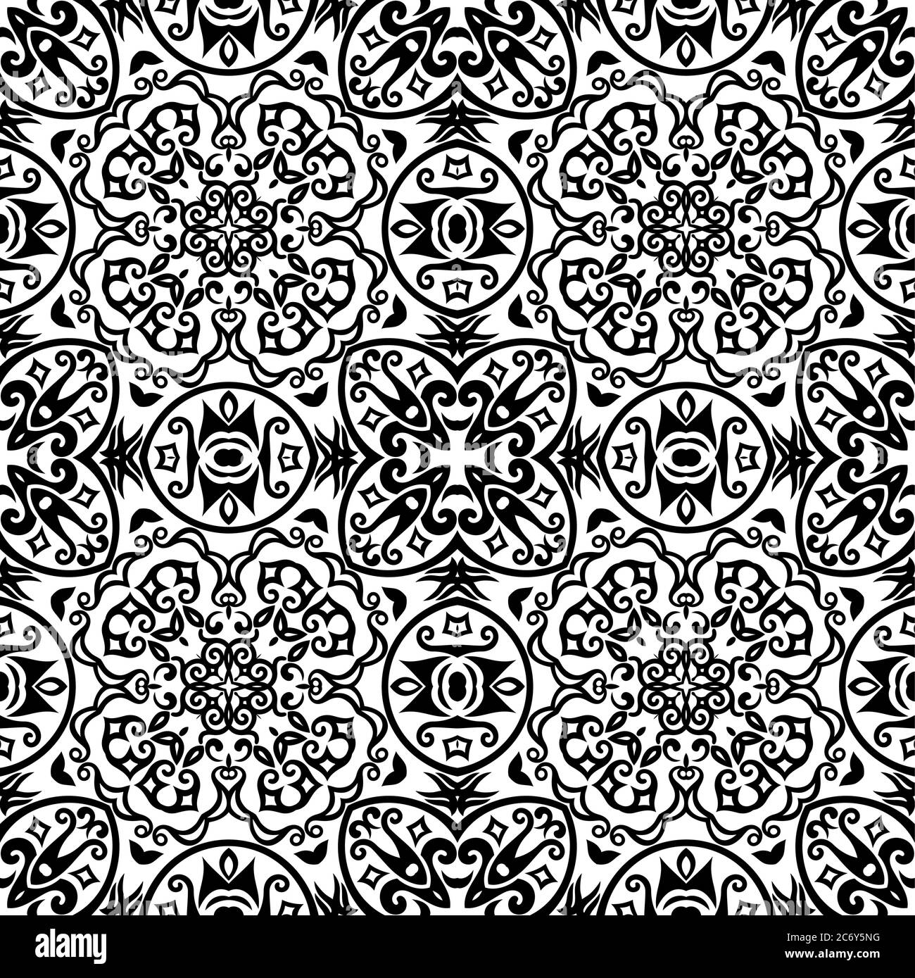 Vector ethnic hand drawn ornamental background Stock Vector Image & Art ...