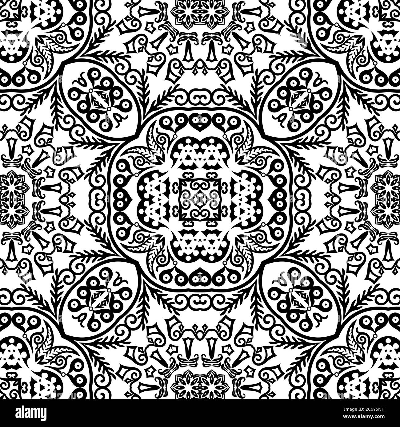 Vector ethnic hand drawn ornamental background Stock Vector Image & Art ...