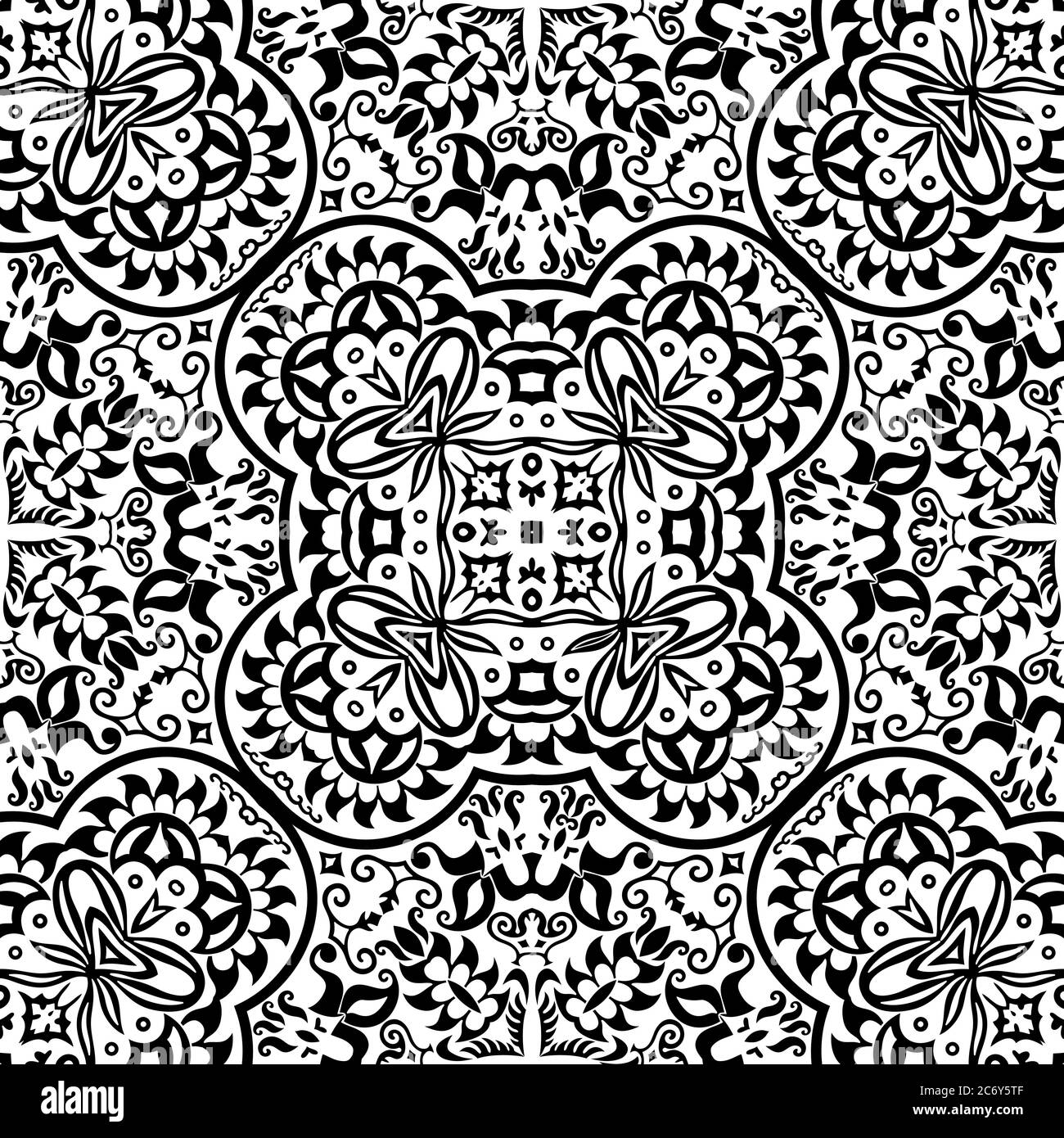 Vector ethnic hand drawn ornamental background Stock Vector Image & Art ...