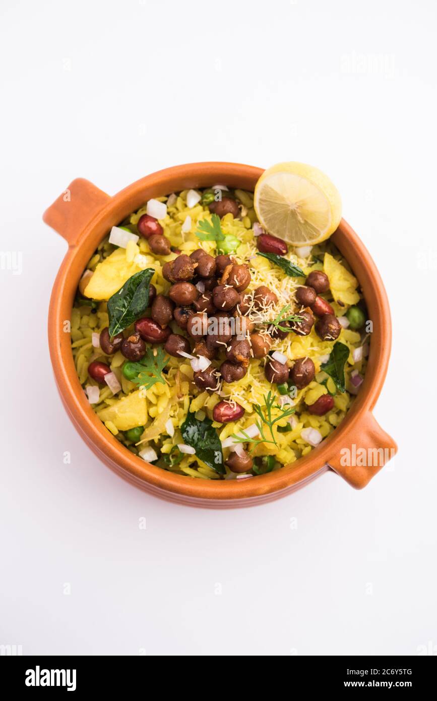 Power Kabuli Chana Poha or Protein Rich Choley Pohe, Popular ...