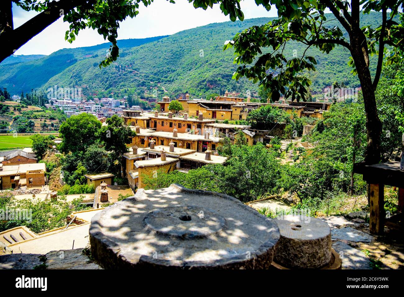 View of the Tu-Zhuang houses in Honghe Hani and Yi autonomous ...