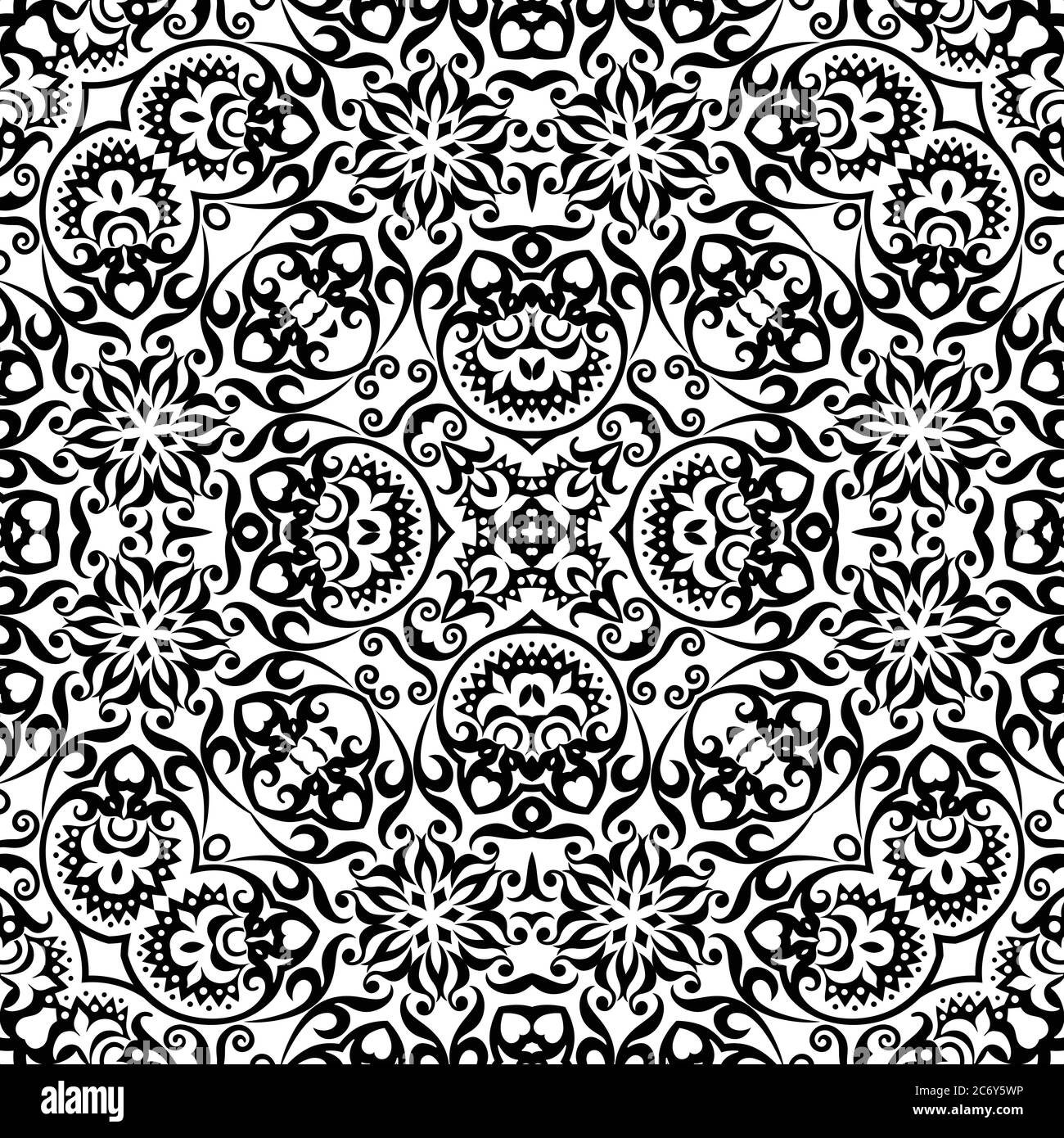 Vector ethnic hand drawn ornamental background Stock Vector Image & Art ...