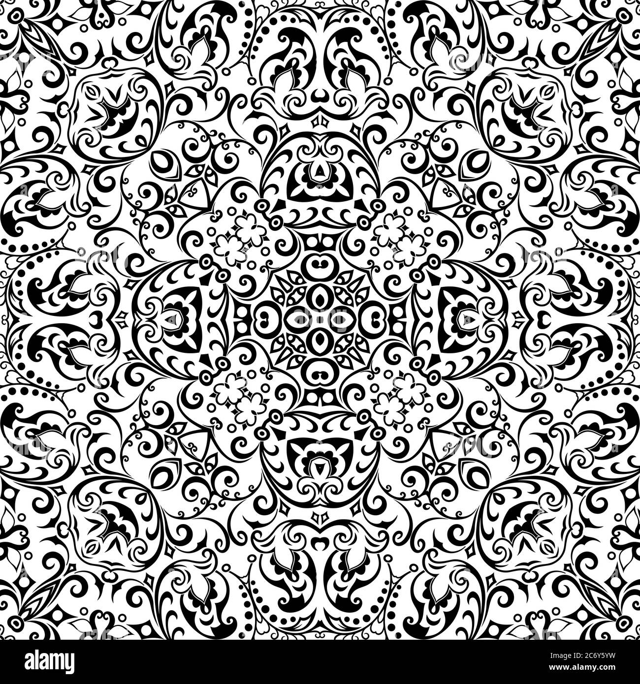 Vector ethnic hand drawn ornamental background Stock Vector Image & Art ...