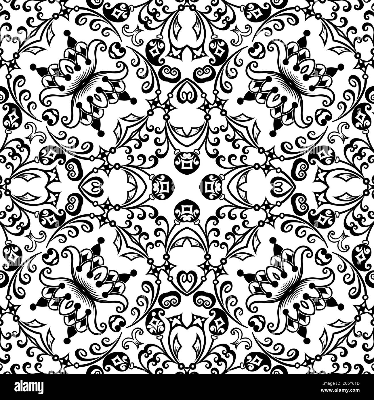 Vector ethnic hand drawn ornamental background Stock Vector Image & Art ...