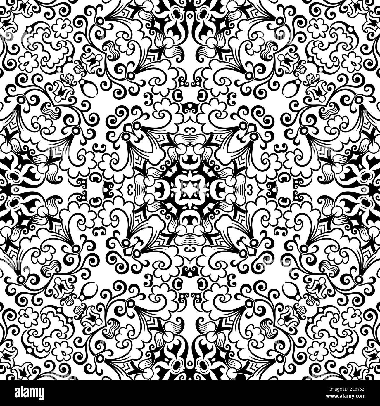 Vector ethnic hand drawn ornamental background Stock Vector Image & Art ...