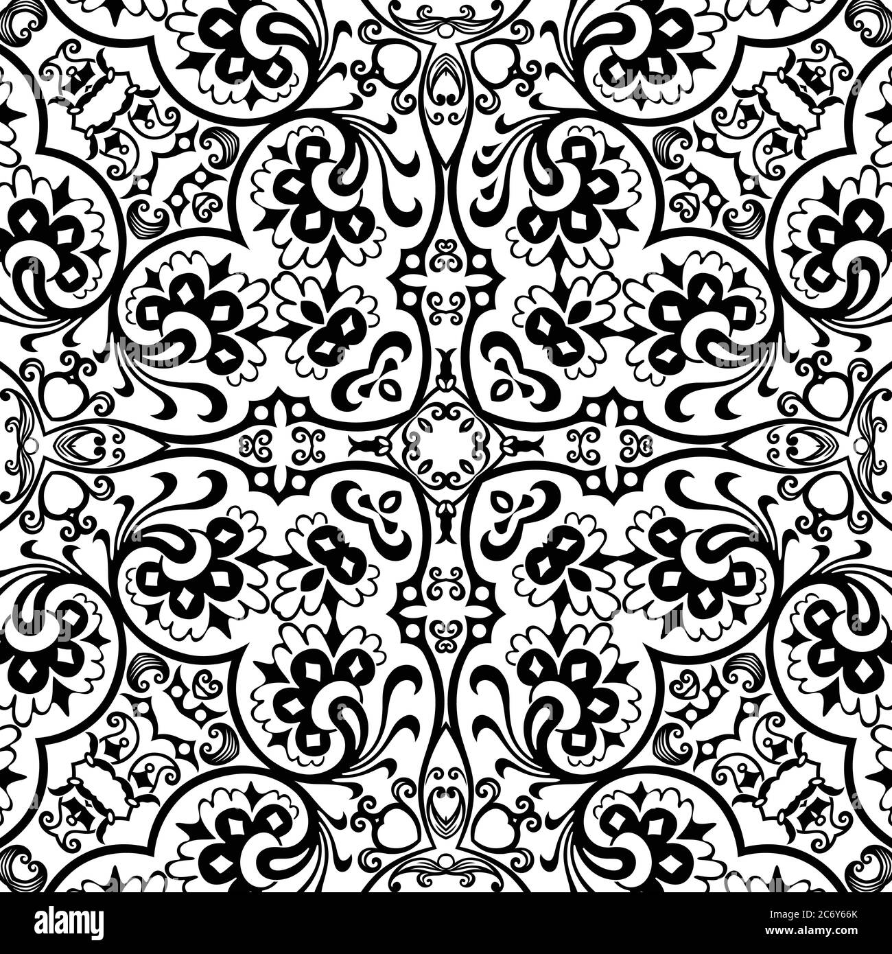 Vector ethnic hand drawn ornamental background Stock Vector Image & Art ...