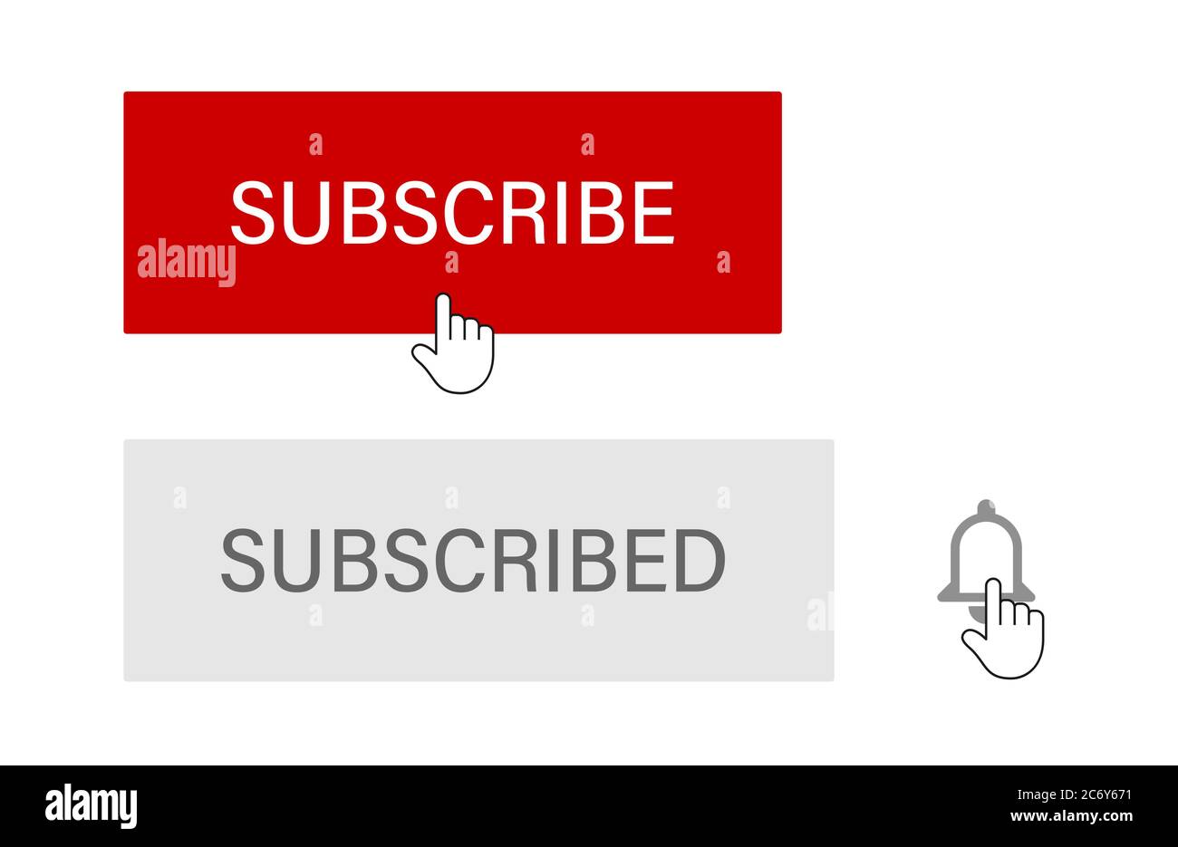 Subscriber button hi-res stock photography and images - Alamy